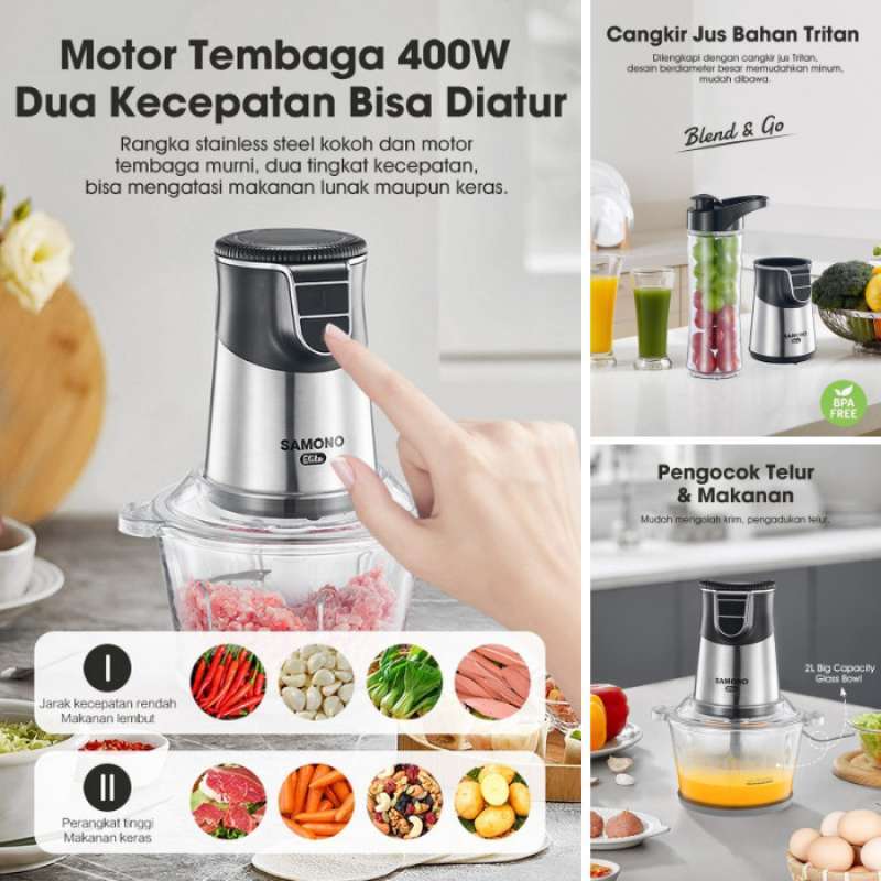 Jual Chopper Samono Cs400 Choper Blender Coper Bumbu Copper Daging ...
