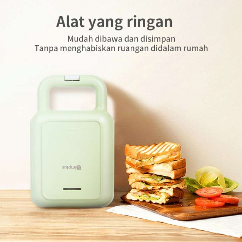 Jual Simplus Sandwich Maker Low Watt Pemanggang Roti Mesin - Putih Di ...