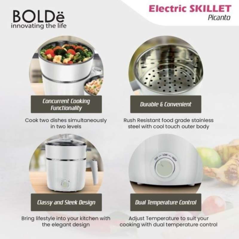 Jual Bolde Electric Skillet Picanto / Panci Kukusan Steamer Listrik 1 ...