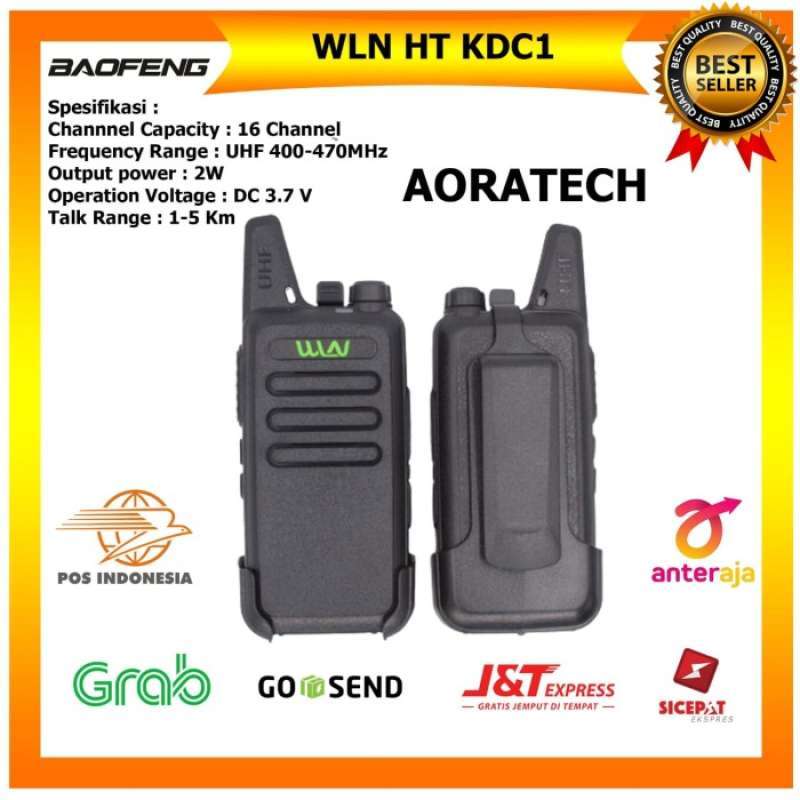 Jual Ht Walkie Talkie Handy Talky Radio Wln Kd-c1 Isi 2 Unit Uhf Twoway Wln Di Seller Circlet ...