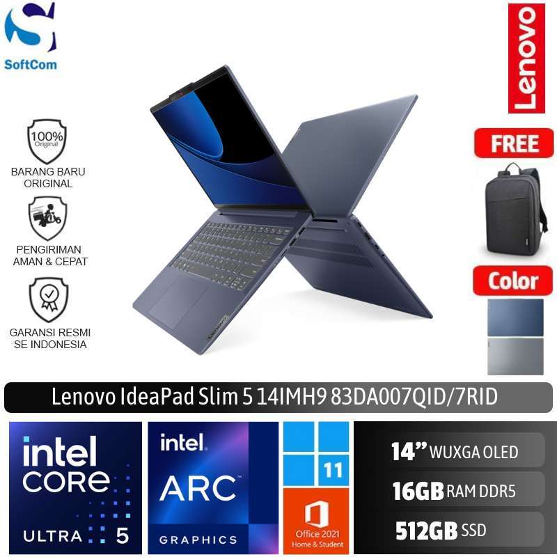 Promo Lenovo Ip Slim 5 7qid 7rid Notebook [ultra 5 125h/16gb/512gb Ssd ...