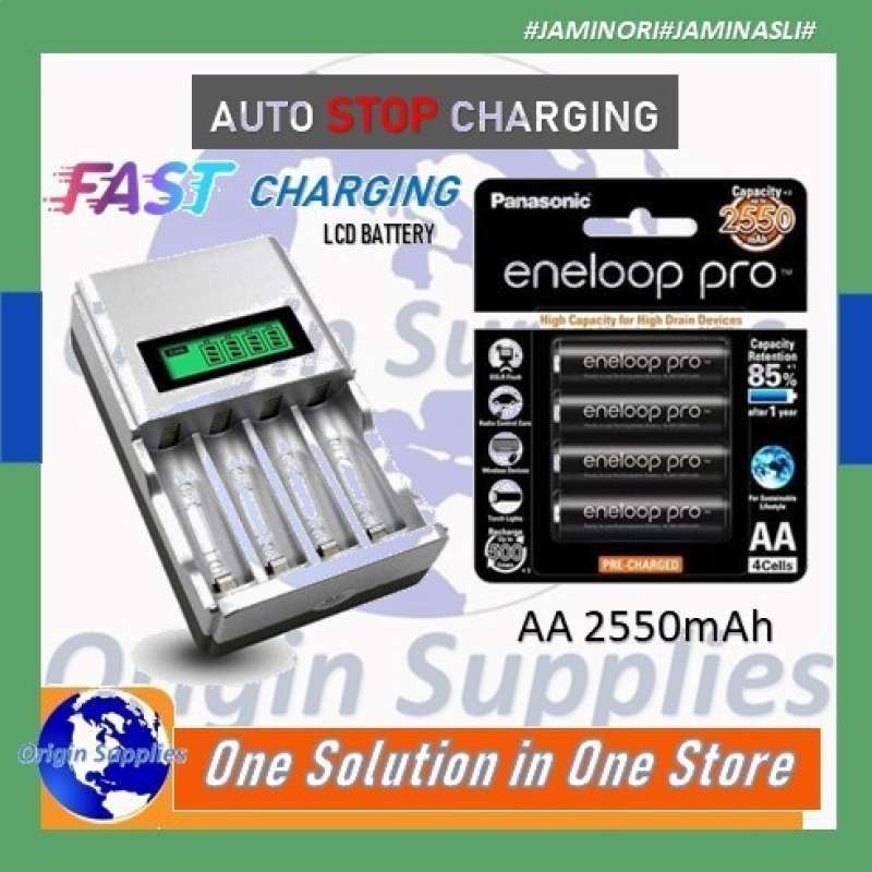 Jual Paket Eneloop Pro + Charger Aa / Aaa For Enelop Baterai - Aa ...
