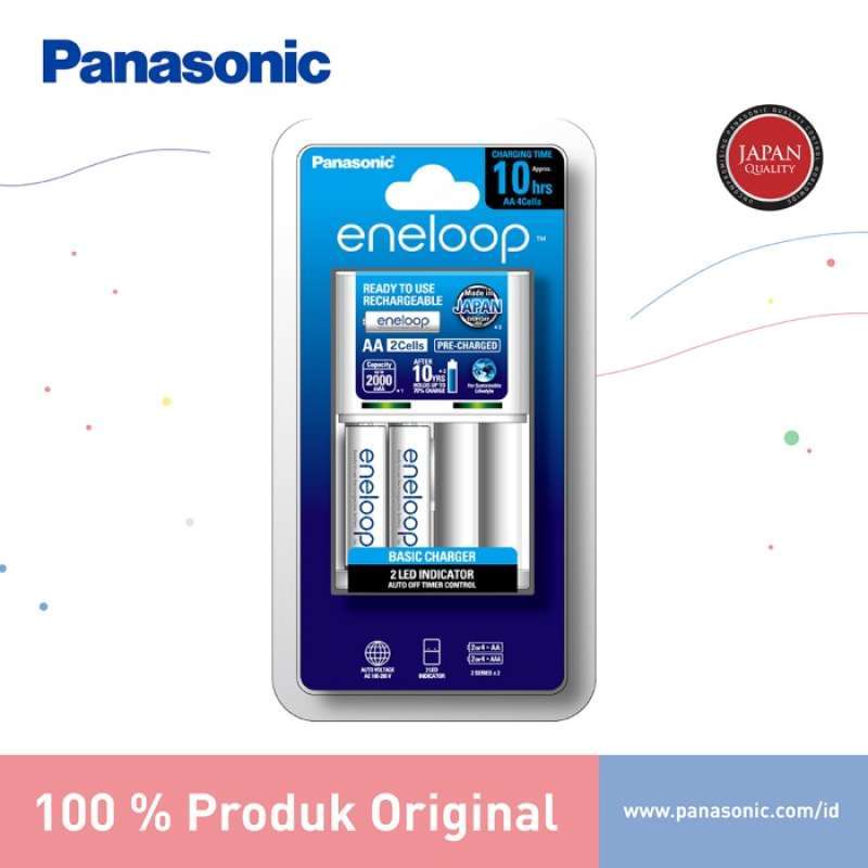 Jual Panasonic Eneloop Charger Kit + Battery Rechargeable Aa - Charger ...