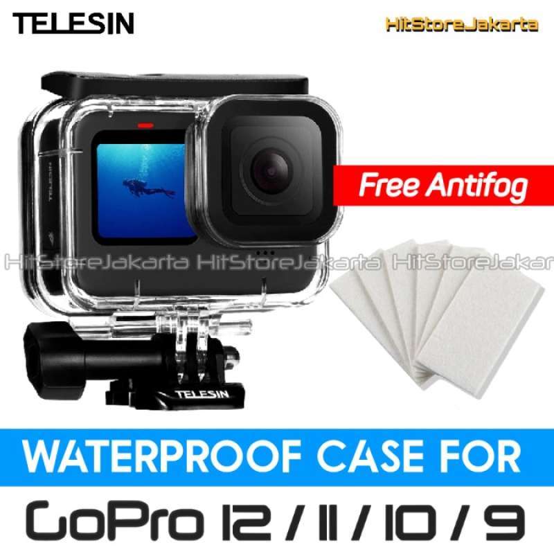 Jual Telesin Gopro 11 Waterproof Case Gopro 10 Dive Housing Filter Hero 9 - Wpc+red Filter Di ...