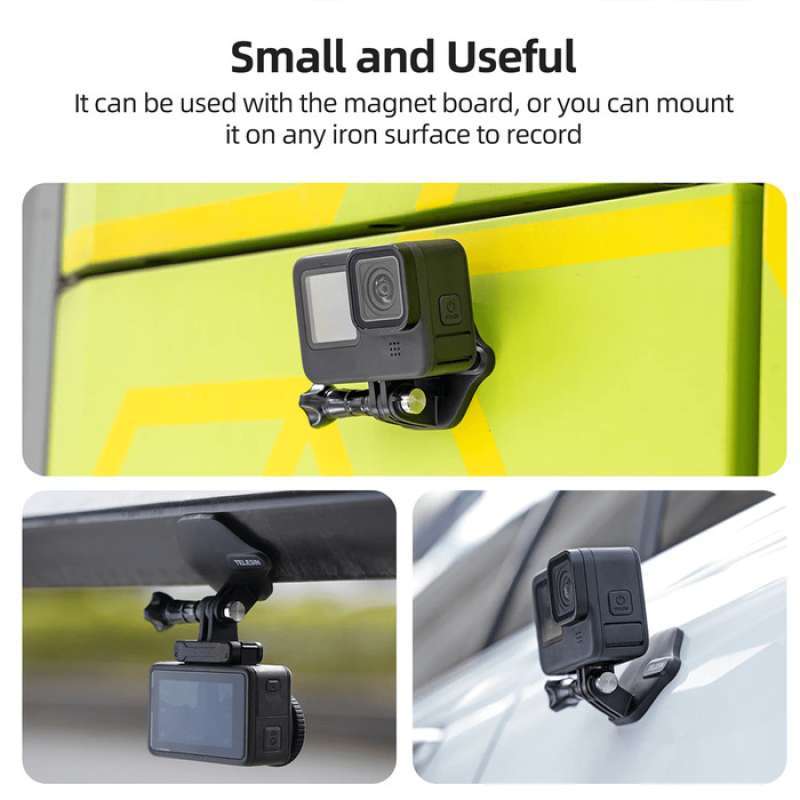 Jual Telesin Magnetic Mount Halter Set For Action Camera Smartphone Di ...