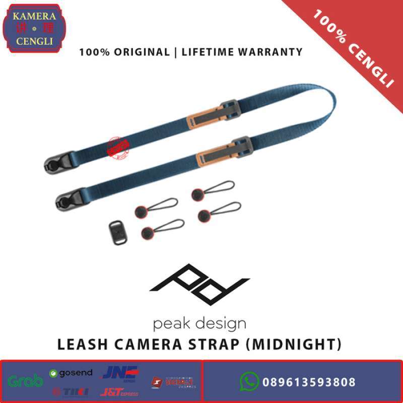 Jual Peak Design Leash Camera Strap (midnight) - Original Resmi Di ...