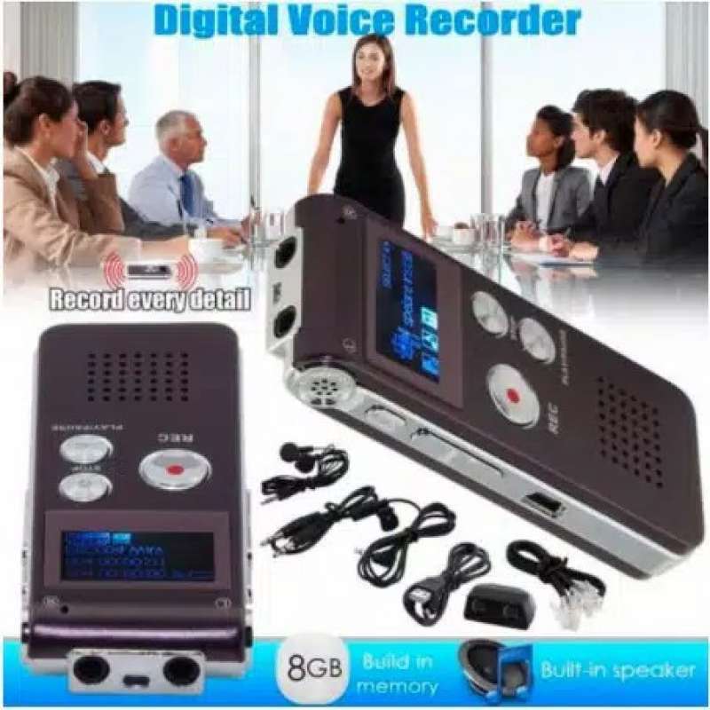 Jual Usb Digital Voice Recorder 8gb + Mp3 Player (perekam Suara) Vloger ...