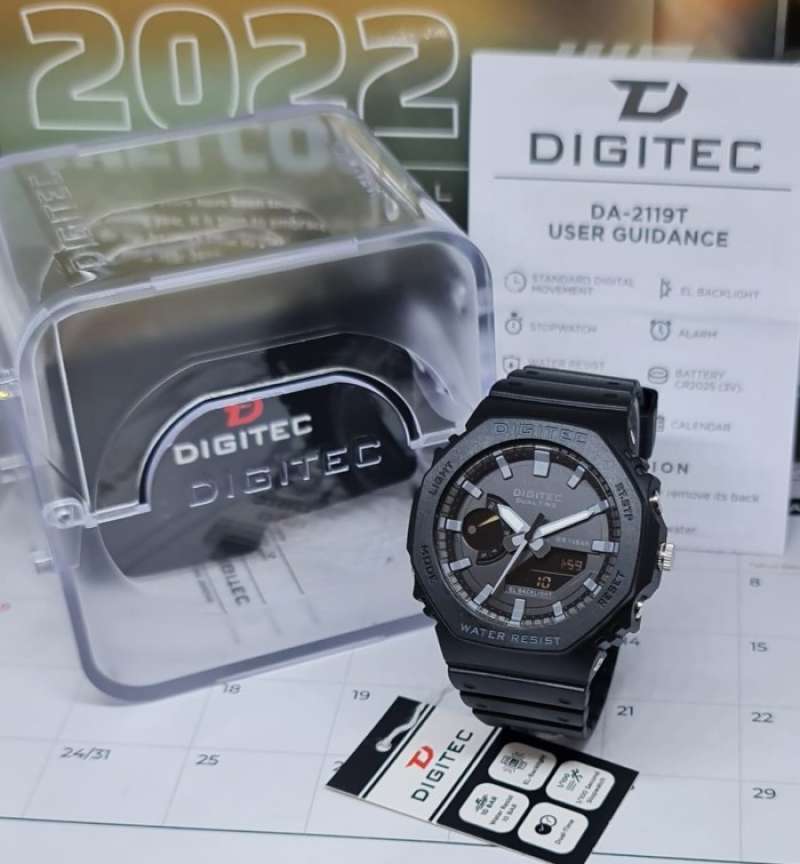 Jual Jam Tangan Digitec Da 2119t 2119 T Original Water Resist Cod 10bar ...