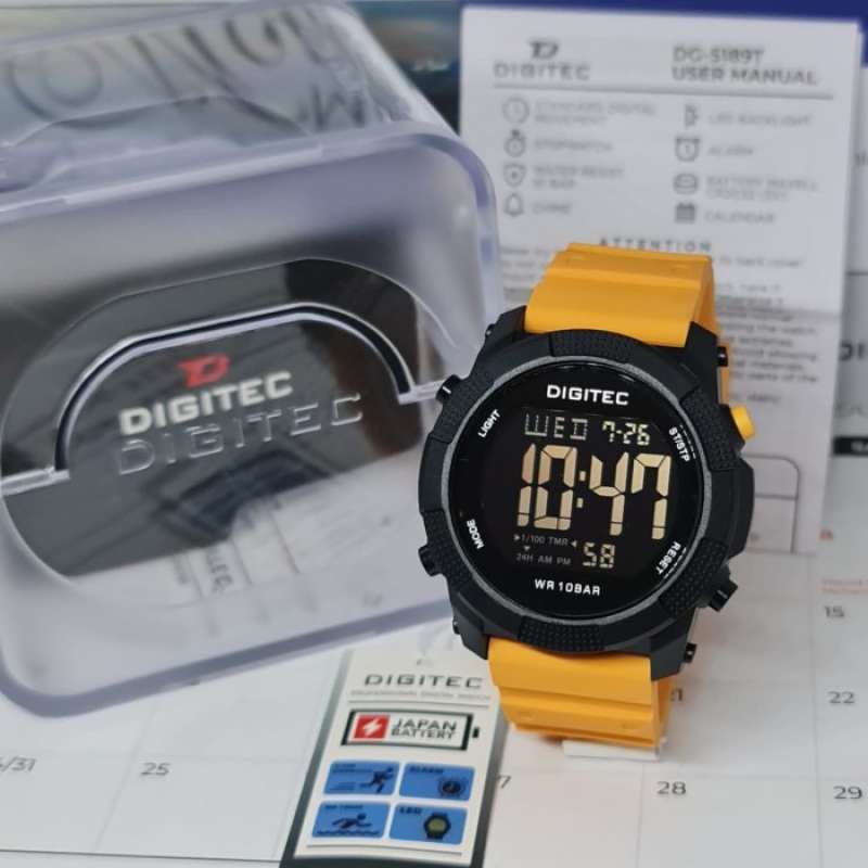 Jual Jam Tangan Pria Digitec Digital 5189 Original - 5189 Kuning Di ...