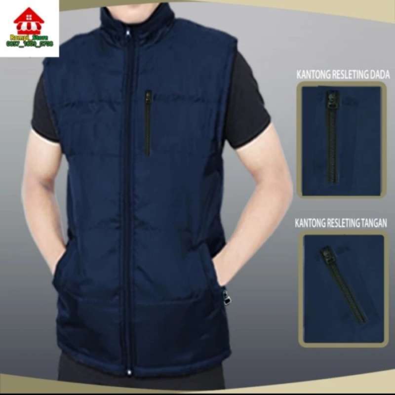 Jual Jaket/rompi/pria/cowok/rompi Vest/anti Angin/anti Hujan/rompi ...