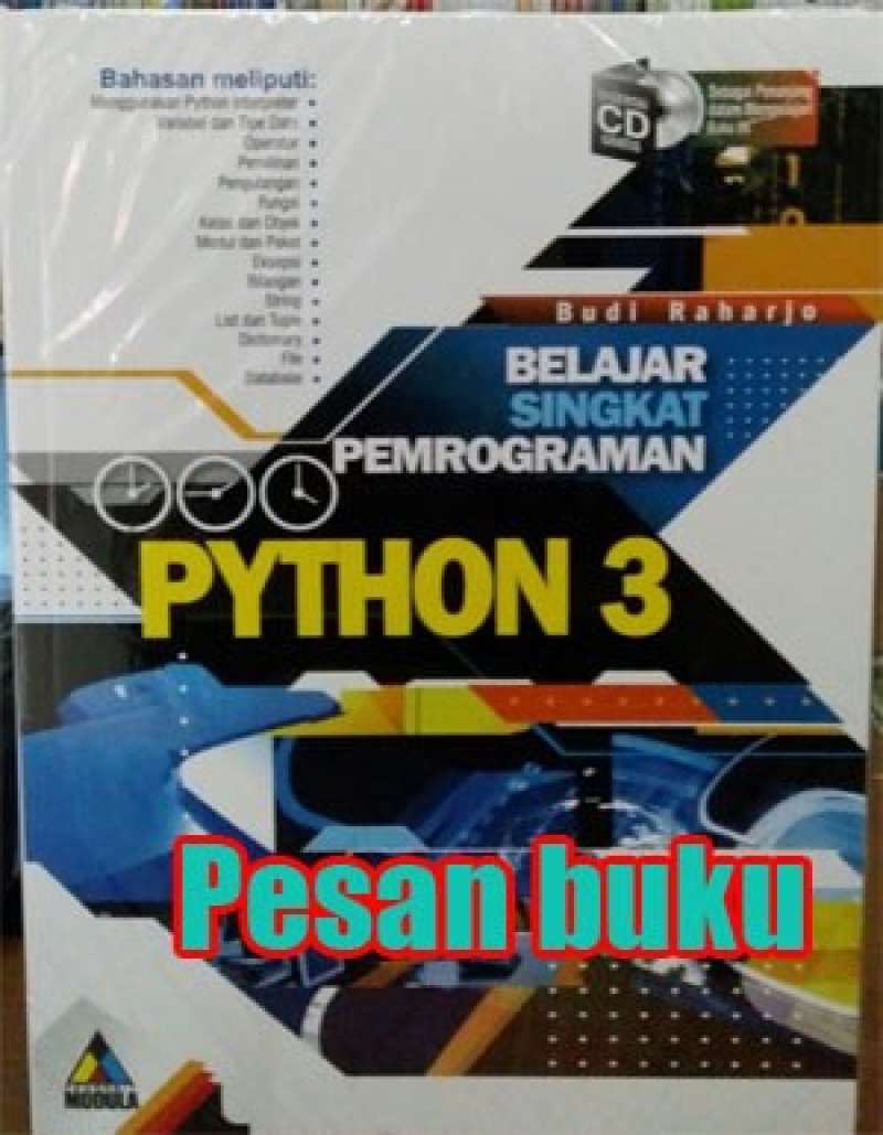 Promo Buku Belajar Singkat Pemrograman Python 3 Budi Raharjo Diskon 26% ... Promo Buku Belajar Singkat Pemrograman Python 3 Budi Raharjo Diskon 26% ...