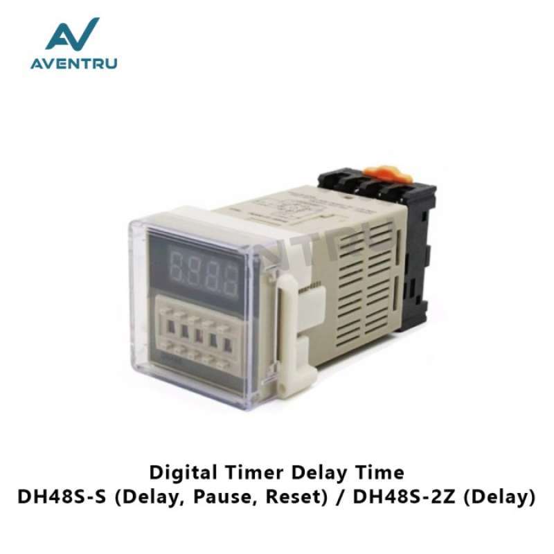 Promo Dh48s-s Dh48s-2z Relay Twin Counter Digital Timer Precision Delay ...
