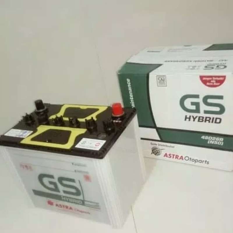 Promo Promo- Aki Mobil Battery Gs Astra Type Hybrid N50 12 Volt 50 ...