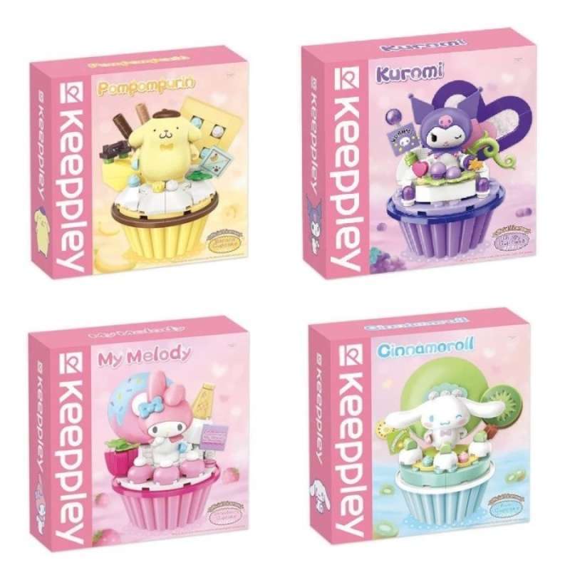 Jual Keeppley Sanrio Fruit Cupcake Building Block/mainan Brick Keeppley ...