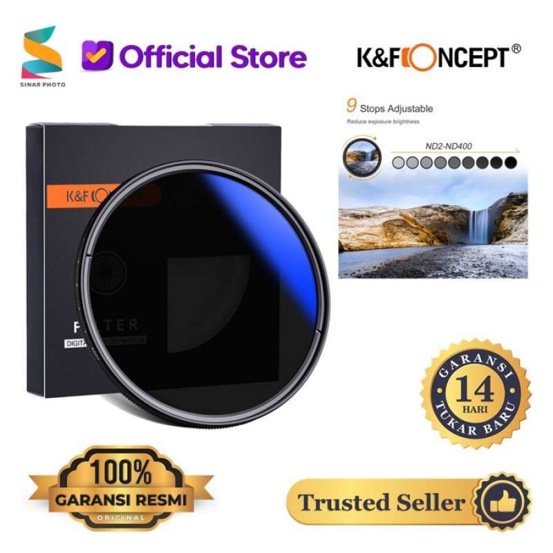 Jual K&f Concept Blue Coat Variable Nd Filter Fader Ndx Nd2-400 Knf Concept - 62mm Di Seller ...