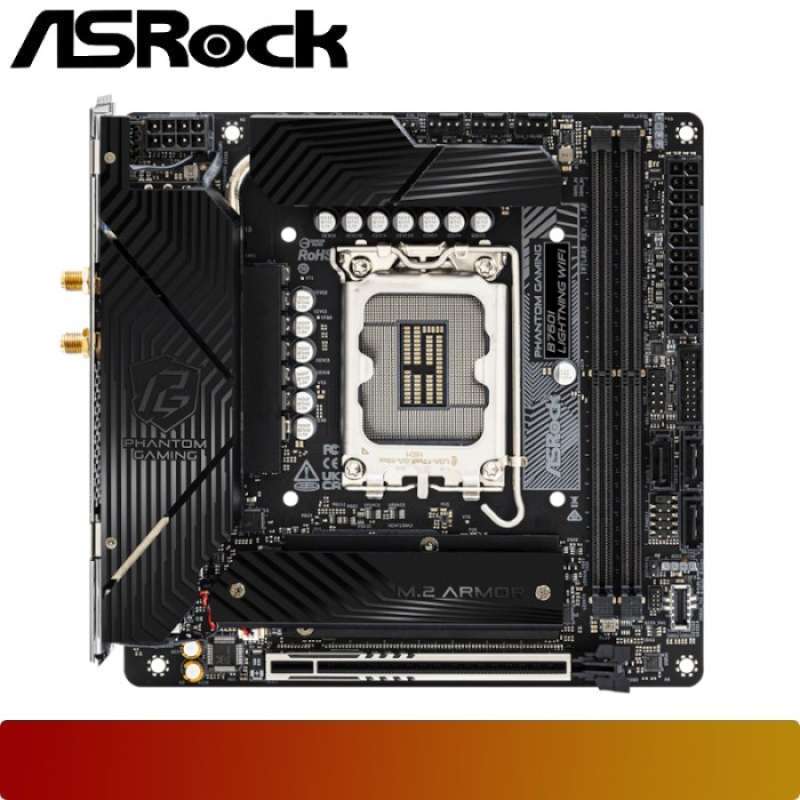 Jual Asrock B760i Lightning Wifi | Motherboard Intel B760 Lga 1700 Ddr5 Mini-itx Di Seller Nano ...