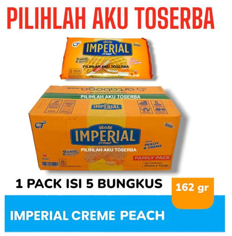 Promo Imperial Cream Peach Family Pack 162 Gr - ( Harga 5 Pcs ) Diskon 11% Di Seller Pilihlah ...