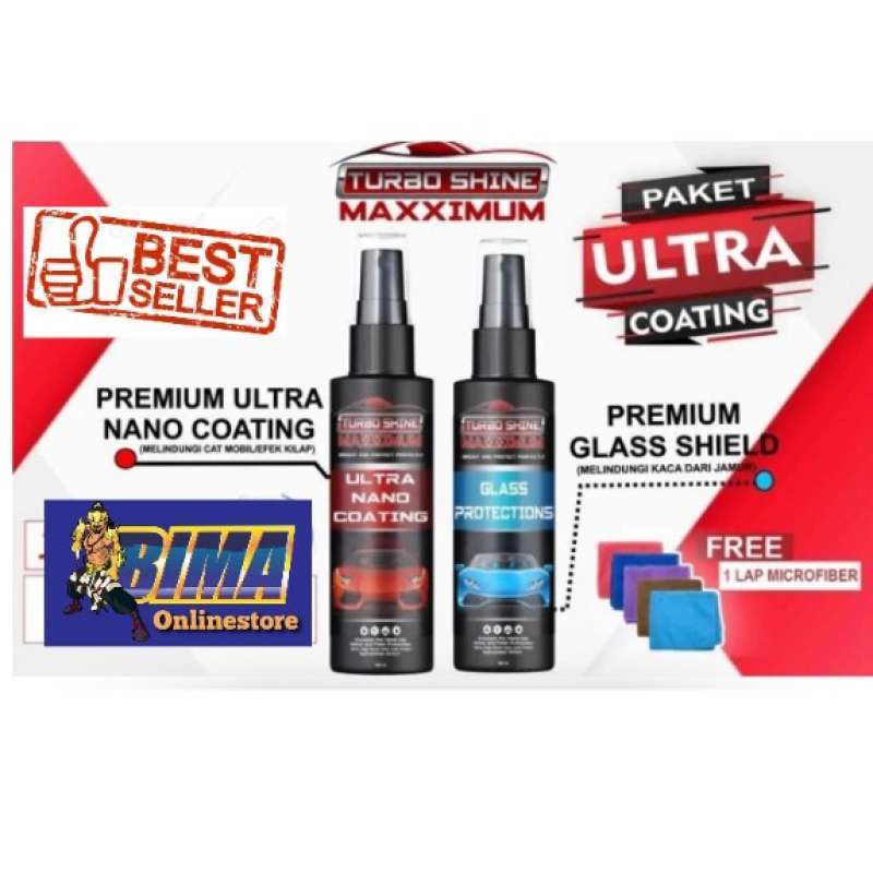 Promo Turbo Shine Ximum Coating & Shining Kendaraan Kinclong Tahan Lama ...