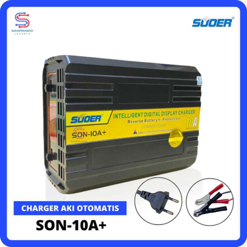 Promo Charger Aki Otomatis Suoer 10a Son-10a+ / Charger Accu Otomatis ...