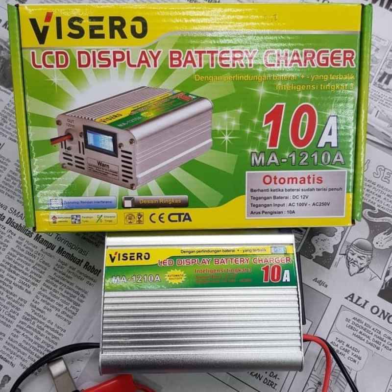 Promo Visero Charger Accu 12v 10a Otomatis Diskon 23% Di Seller ...
