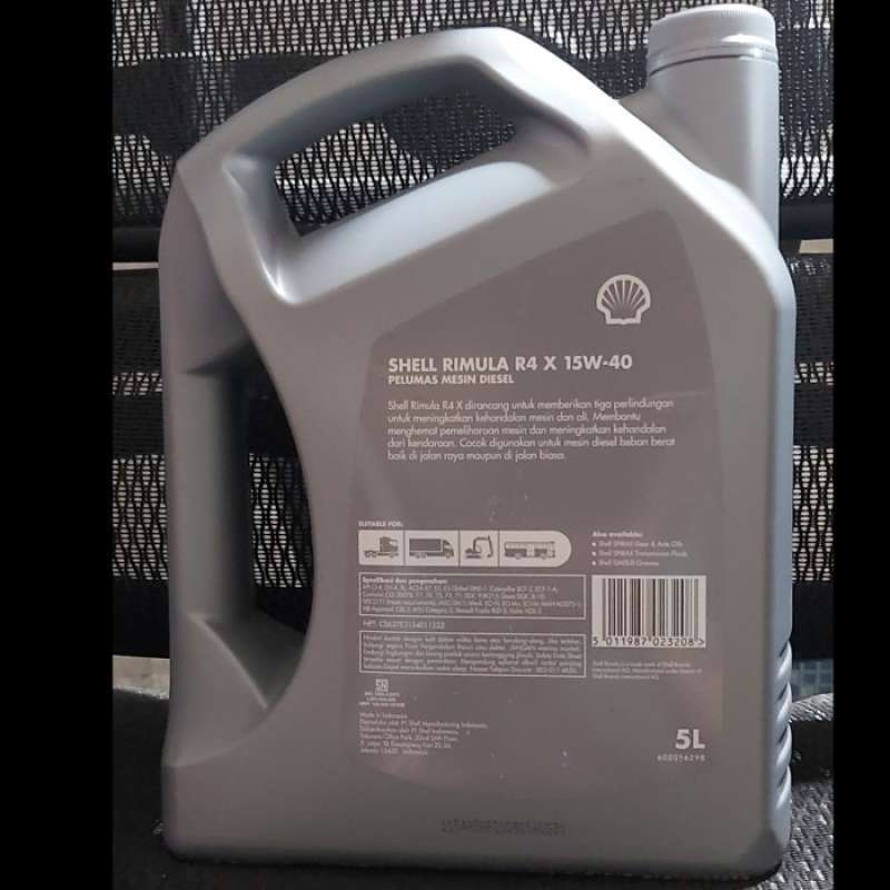 Promo Shell Rimula R4 X 15w-40 Heavy Duty Diesel Engine Oil 5l Diskon ...