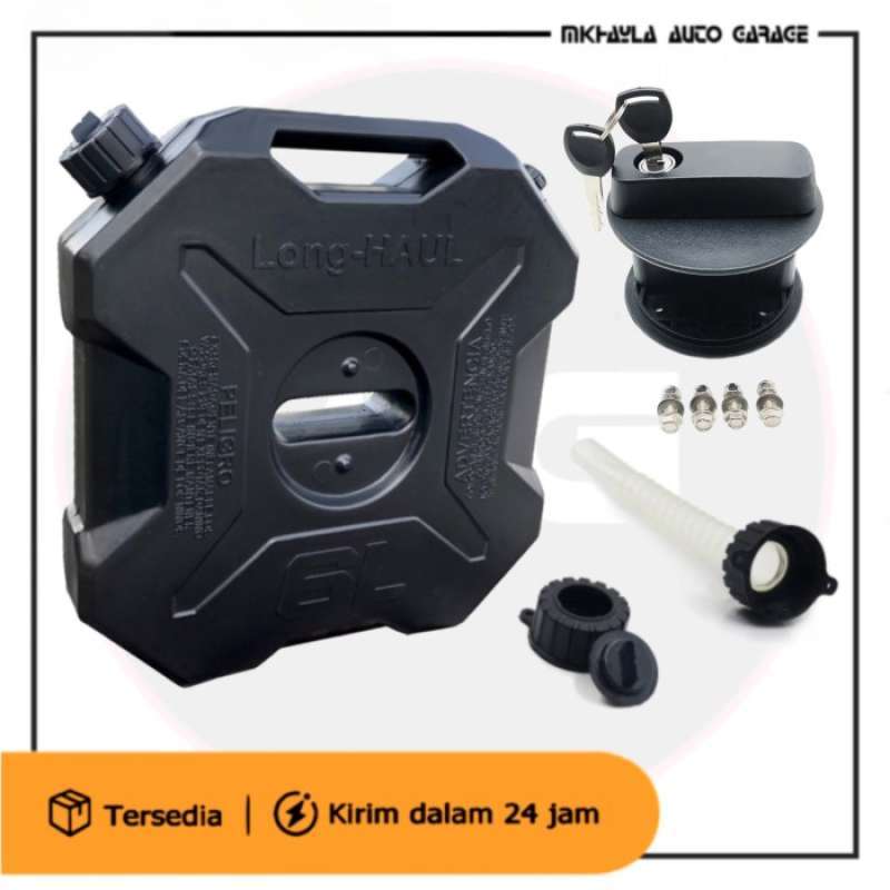 Promo Jerigen Long Haul 6 Liter + Kunci Pengaman Jerigen Diskon 23% Di ...
