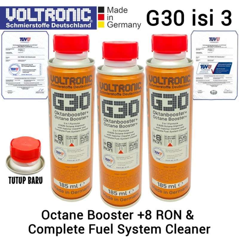 Promo Voltronic G30 - Octane Booster 8+ Ron & Fuel Cleaner (bundling ...