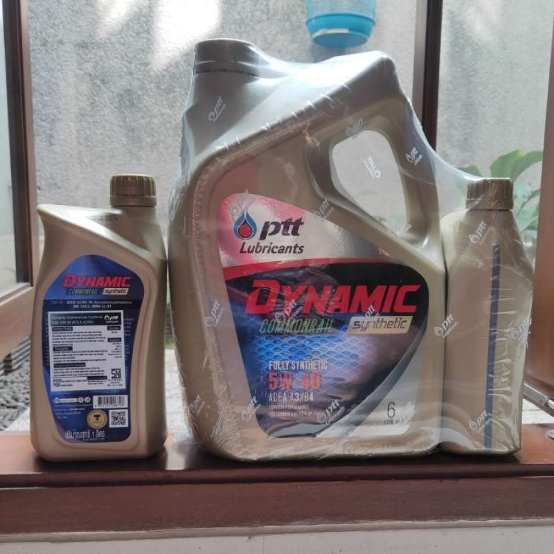 Promo Ptt Lubricants Dynamic Commonrail Synthetic 5w40 Acea A3/b4 8 ...