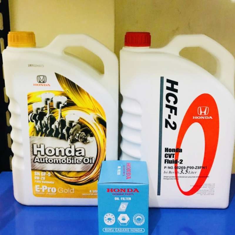 Promo Oli Mesin E Gold 0w 20 Paket Oli Matic Hcf 2 Diskon 23% Di Seller ...