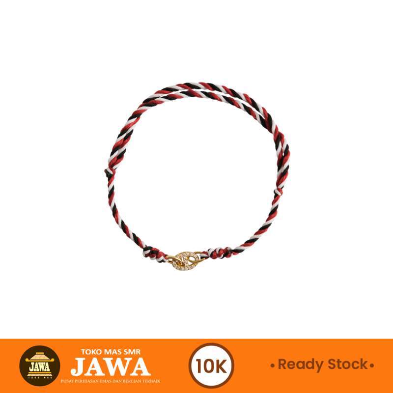 Jual Gelang Tali Emas Tridatu Kadar 10 Karat Toko Mas Jawa - 0.1 Polos ...