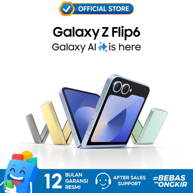 Promo Samsung Galaxy Z Flip6 Flip 6 12/512 12/256 Gb Garansi Resmi Blue Mint Yellow Silver - 12/ ...