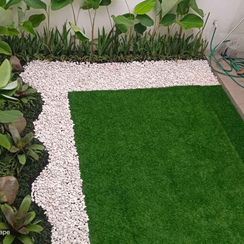 Jual Pembuatan Taman Pasang Rumput Sintesis+taman Kering Minimalis Di ...