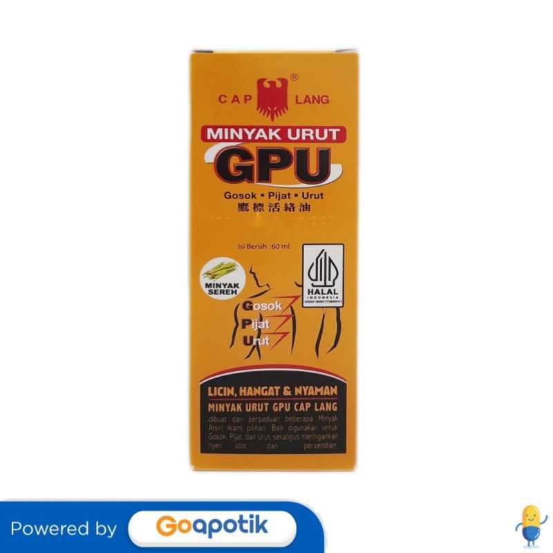 Jual Cap Lang Gpu Minyak Urut Sereh 60 Ml Di Seller Apotek Anugrah ...
