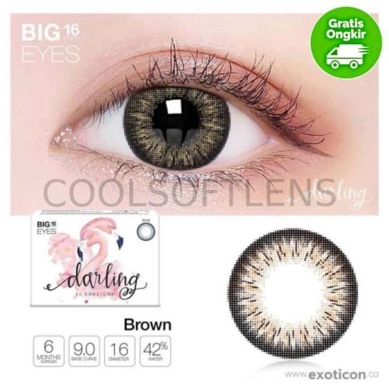Jual Softlens X2 Darling Normal / Soflen Darling Exoticon Big Eyes ...