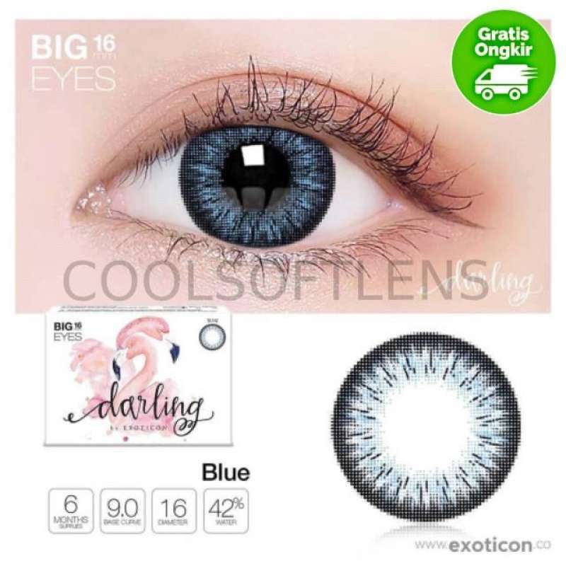 Jual Softlens X2 Darling Normal / Soflen Darling Exoticon Big Eyes ...