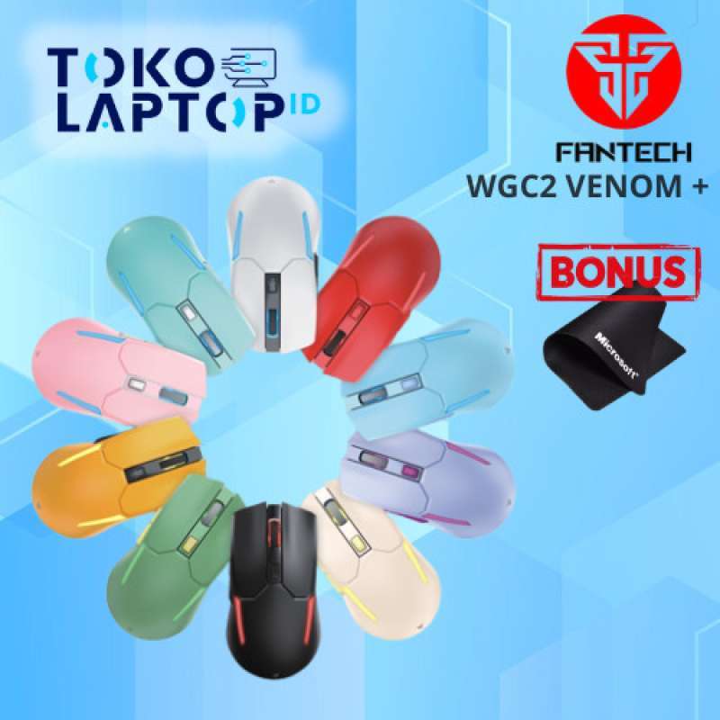 Promo Fantech Wgc2 Venom Ii Mint Edition Gaming Wireless Mouse - Pink ...