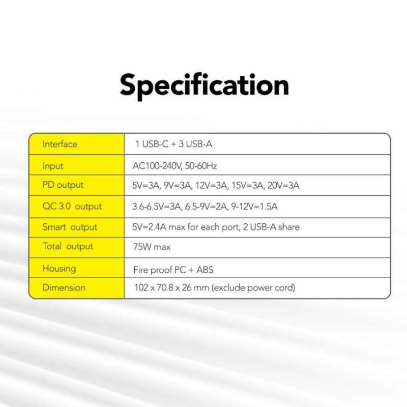Promo Micropack Multi Usb Charger ; 4 Usb Max Output 75watt (muc-475pd ...