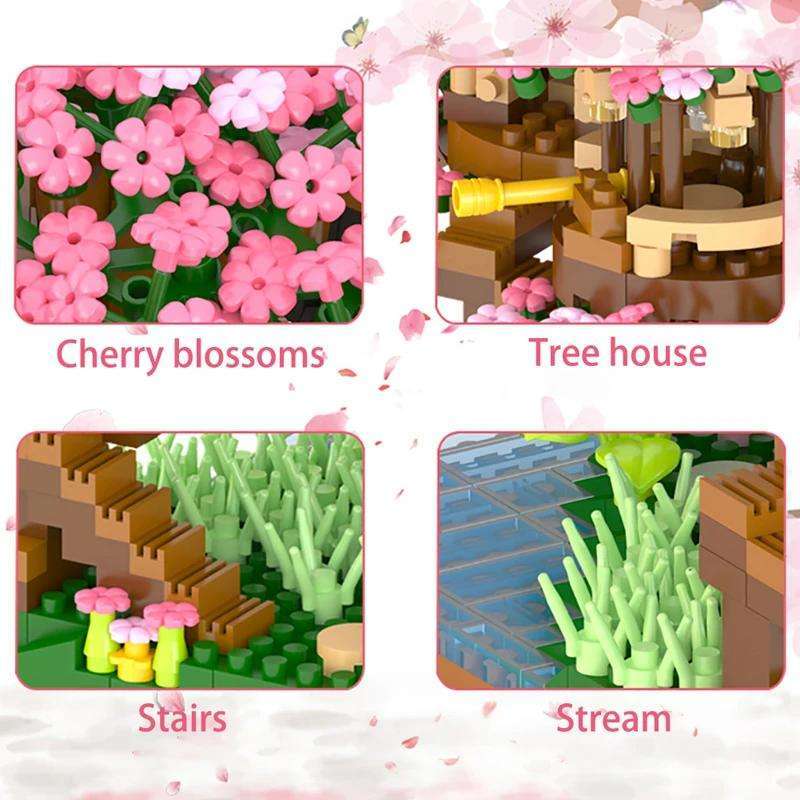 Jual Likaka Mainan Balok Susun Rumah Pohon Bunga Sakura Lego 2008 ...