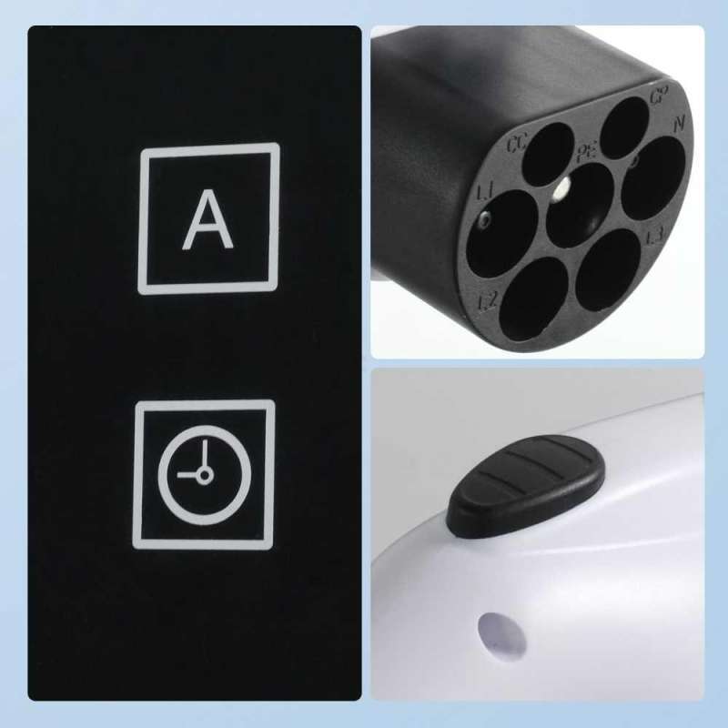 Jual Newenergy Charger Mobil Listrik Portable Ev Lcd 16a 3.5kw Eu To ...