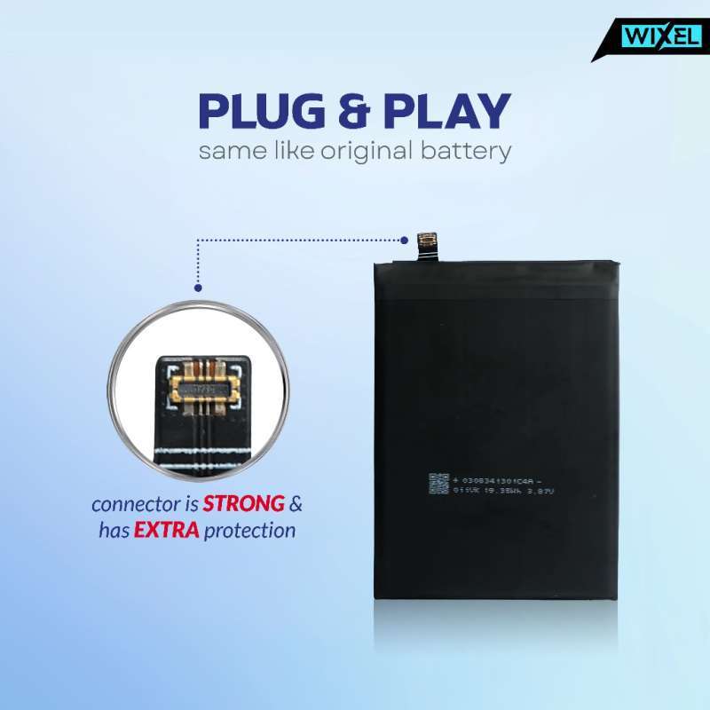 Promo Wixel Baterai Xiaomi Redmi Note 10 / Note 10s Bn59 Double Power ...