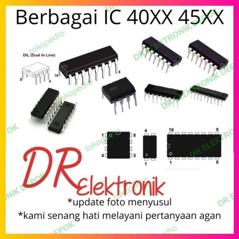 Jual Ic 4069 Cd4069 Integrated Circuit Cmos Cd4069be Dip Di Seller Wd ...