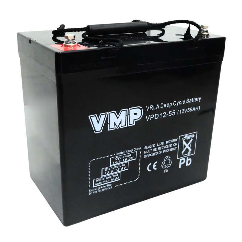 Jual Aki Kering / Battery Vrla Vmp 12v 55ah 10hr Vrla Deep Cycle Di ...