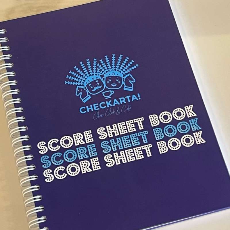 Jual Buku Notasi Catur - Chess Score Sheet Book - Aqua Block Di Seller ...