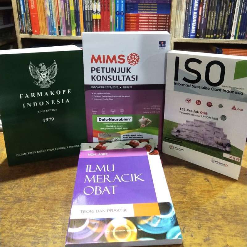 Jual Buku Paket Farmasi Mims + Iso + Ilmu Meracik Obat Dan Farmakope Ed ...