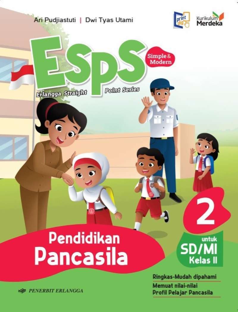 Jual Buku Paket Kelas 2 Sd/mi Kurikulum Merdeka ( Kumer ) - Erlangga - Esps Ppkn Di Seller Rumix ...