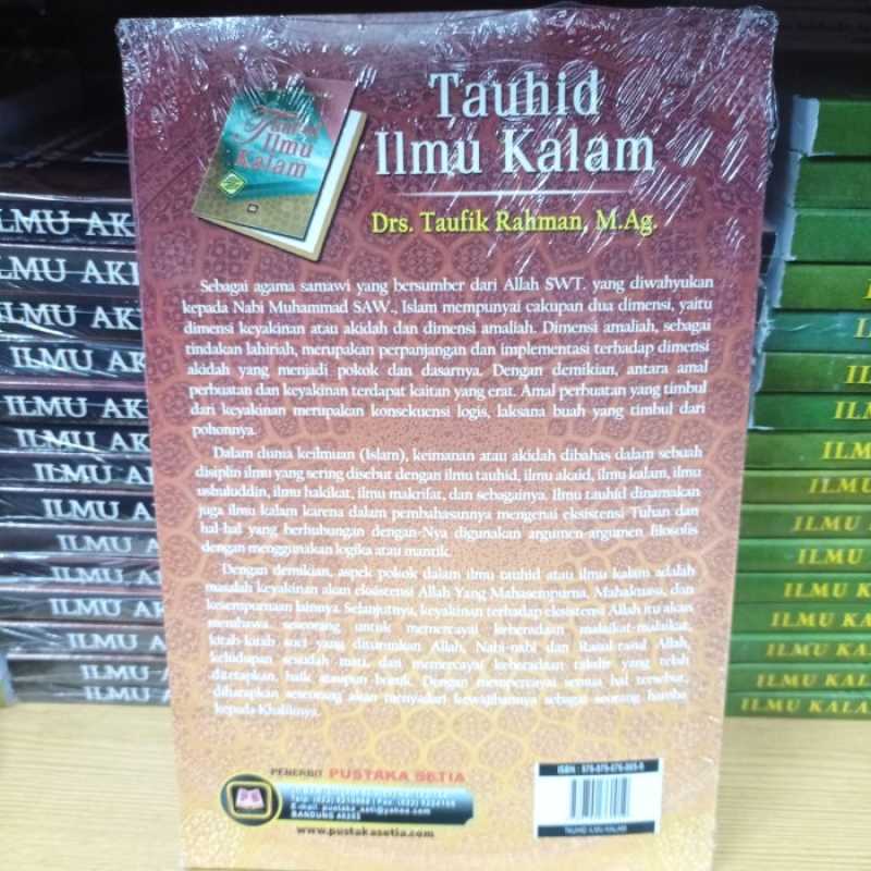 Jual Buku Tauhid Ilmu Kalam. By. M. Taufik Rahman Di Seller Circlet ...
