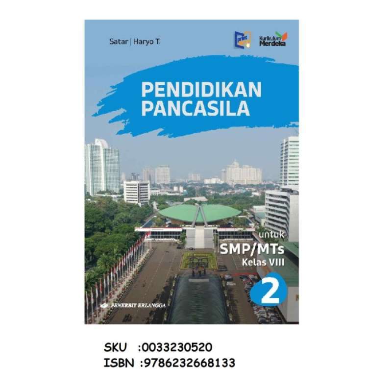 Jual Erlangga Buku Pendidikan Pancasila Smp Mts Kelas 7 8 9 Satar Td Kurikulum Merdeka - Smp 8 ...