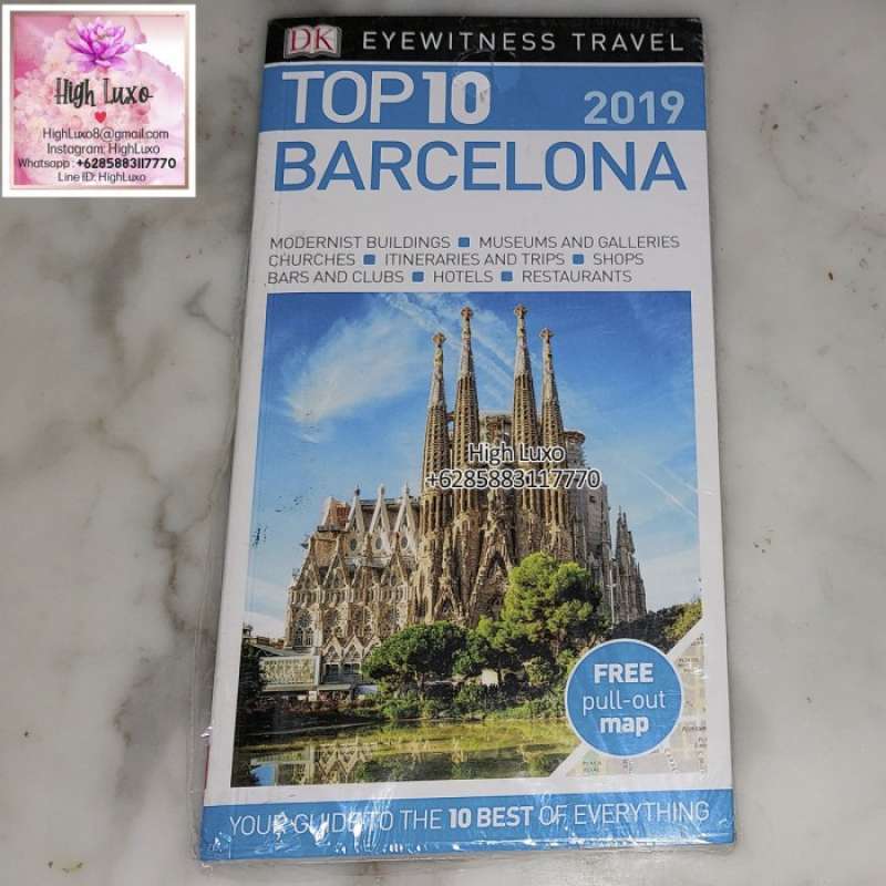 Jual Buku Travel Dk Top 10 Barcelona Map Peta Spain Spanyol Europe ...