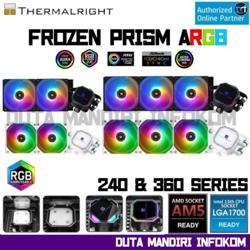 Promo Thermalright Frozen Prism 240 I 360 Argb - Aio Liquid Cpu Cooler ...