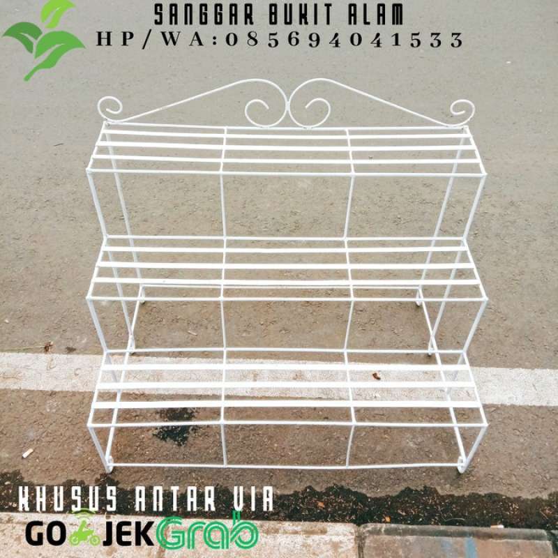 Promo Rak Pot Standing/ Rak Besi / Rak Bunga / Rak Tanaman Susun 3 ...